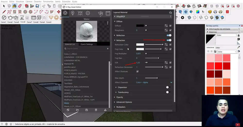 Vray Refraction (Refração): Como melhorar as suas Renderizações ...